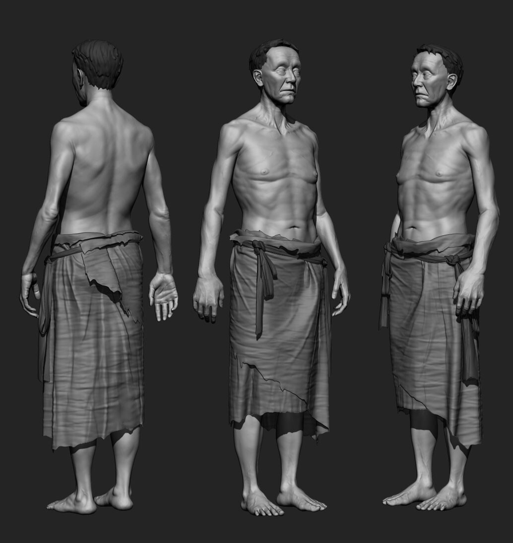 ArtStation - Old man WIP