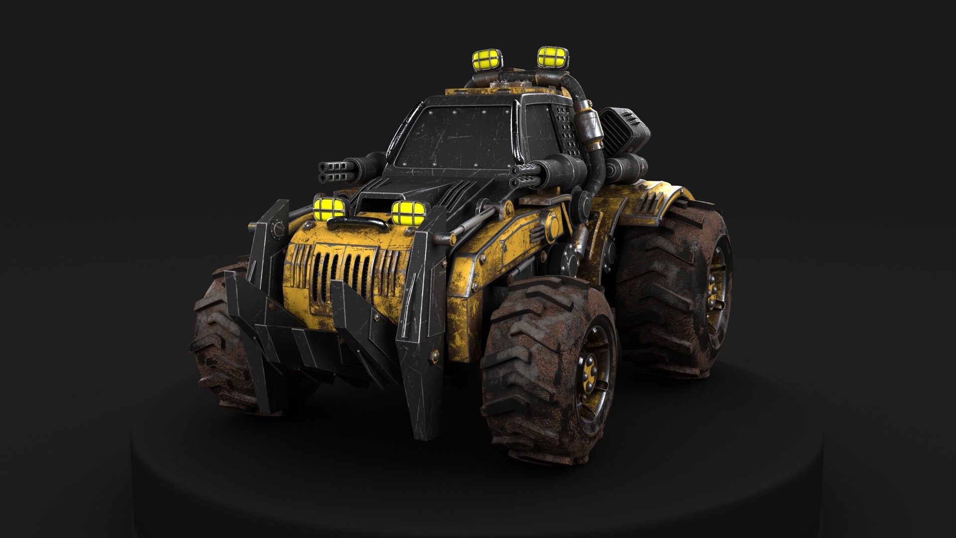 ArtStation - Mini monster car