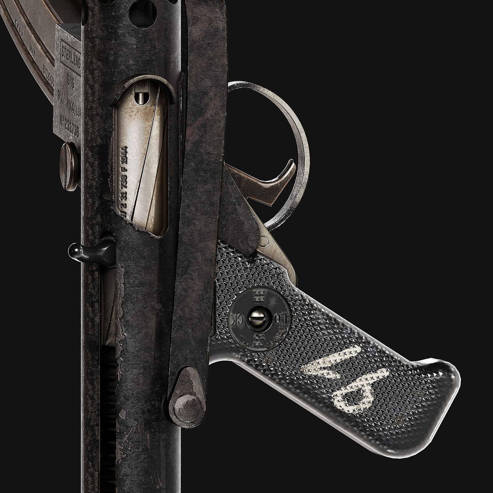 ArtStation - World War II - Sterling MK4 L4A3