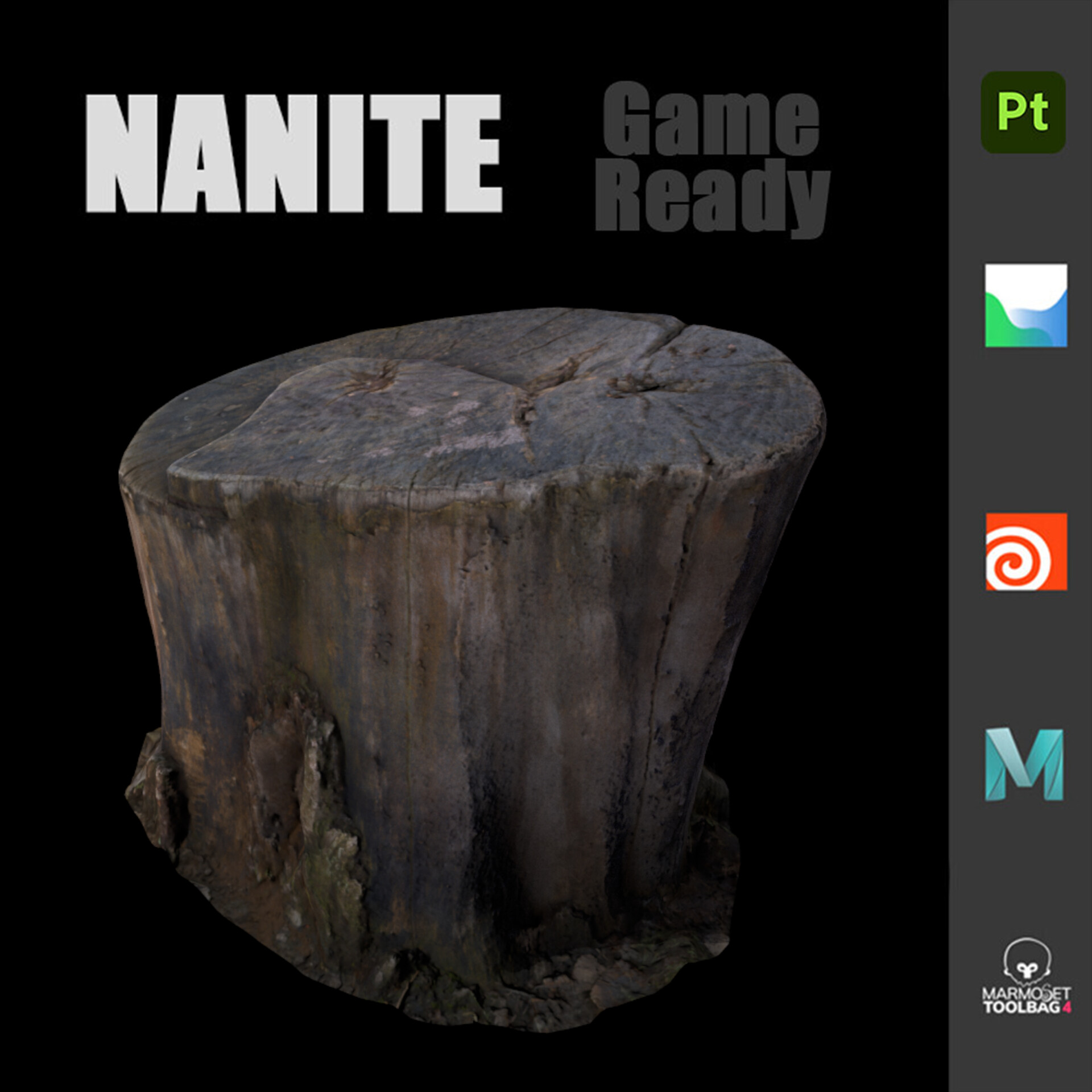 ArtStation - Full NANITE and LODs 0-6 pipeline for UE5. Based on photogrammetry