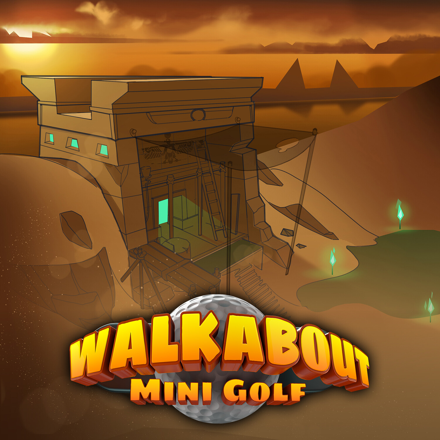 ArtStation - Walkabout Mini Golf VR Temple at Zerzura