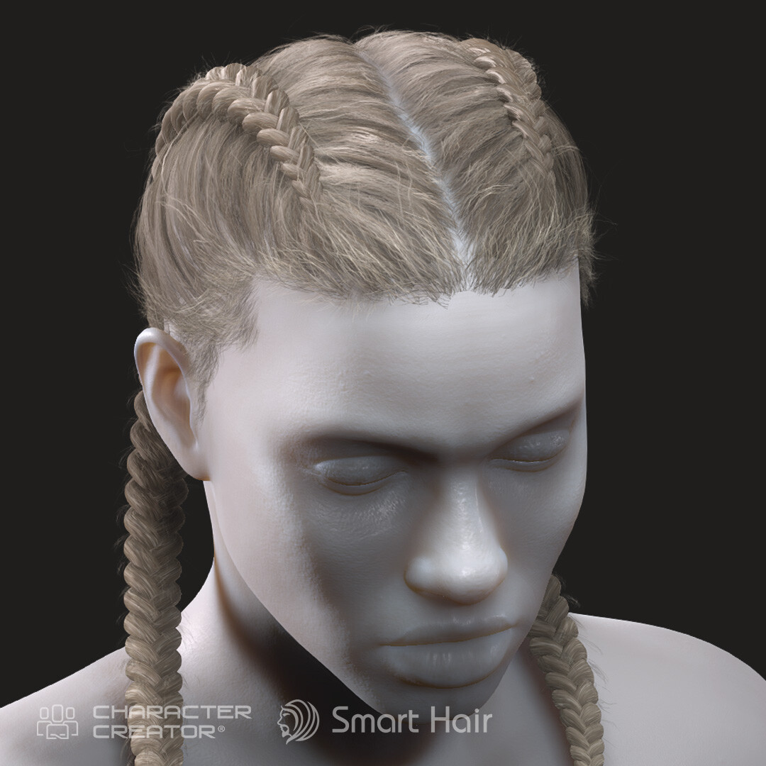 ArtStation - Tight Braid hairstyle