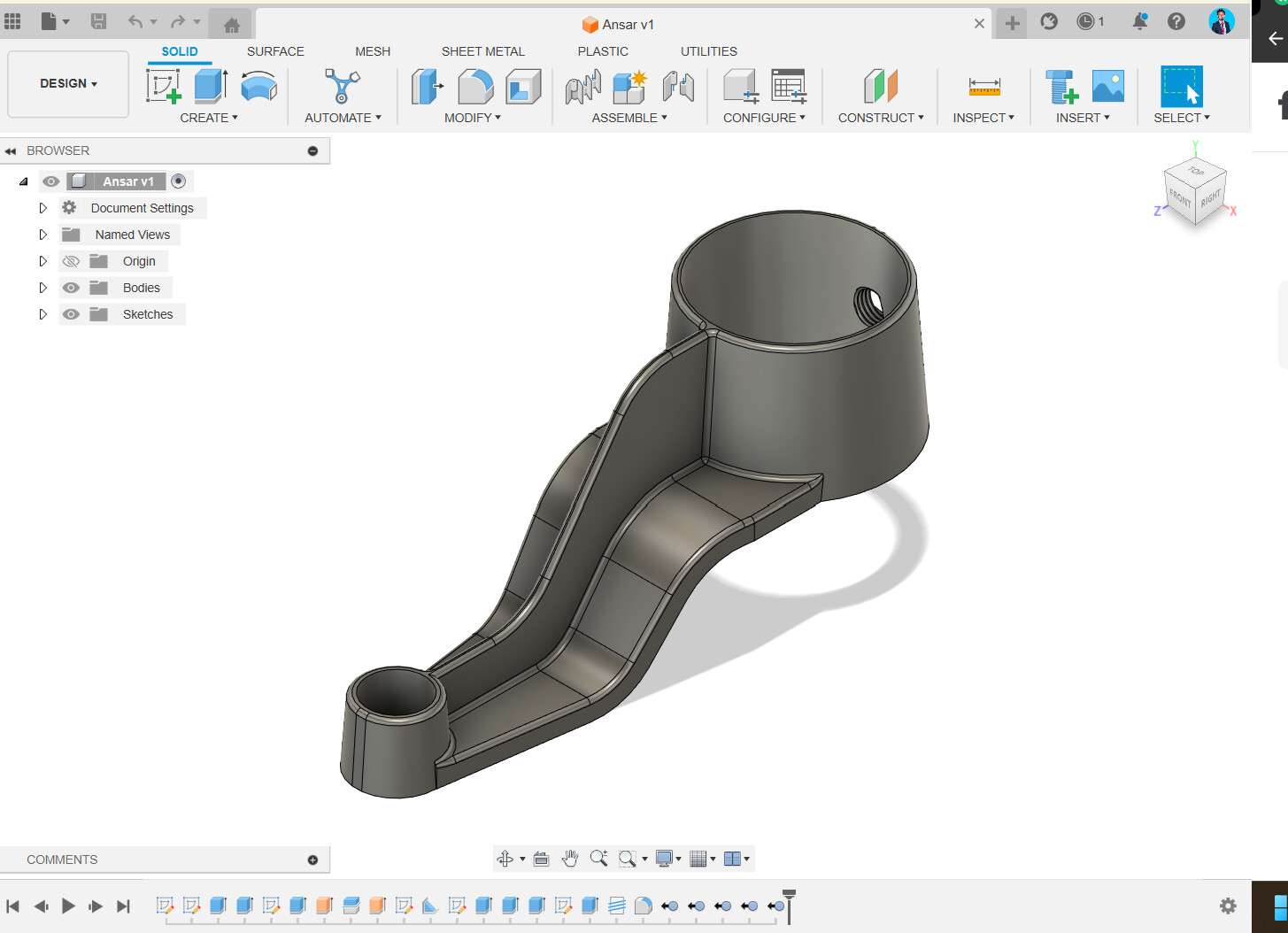 ArtStation - 3d mechanical part design