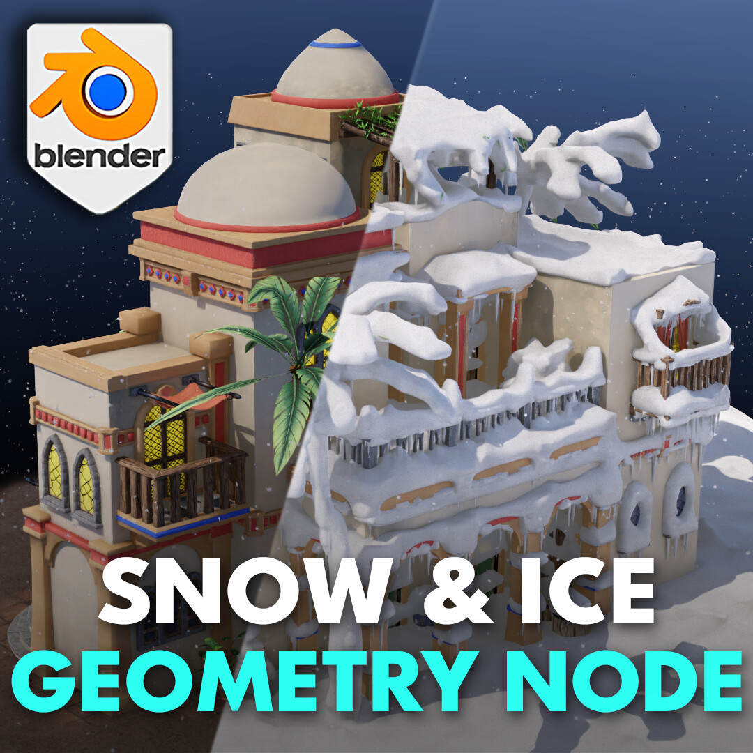 ArtStation - Blender 4 Snow & Ice Geometry Node