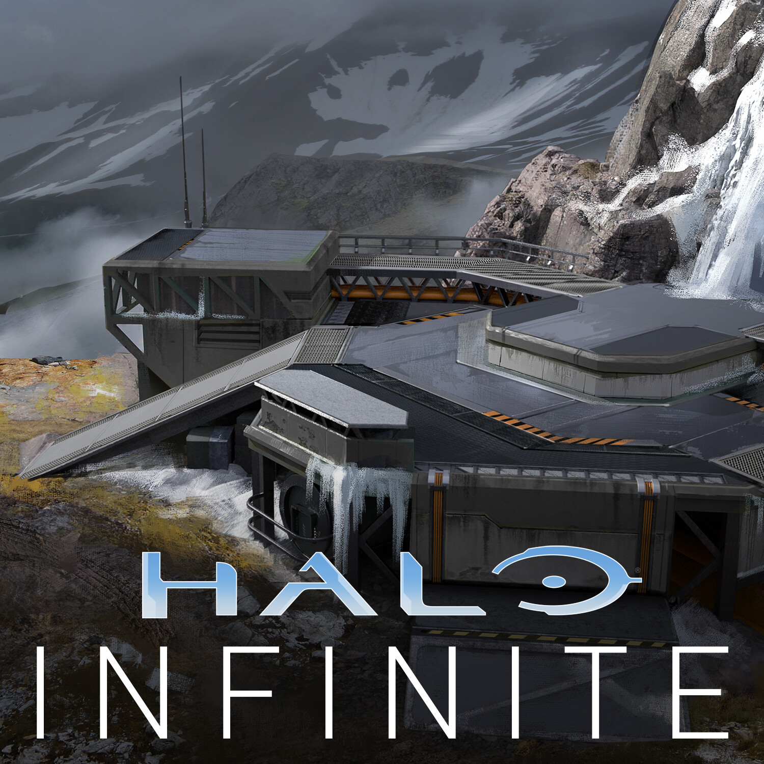 ArtStation - Halo Infinite S03 - Cliffhanger MP map concepts