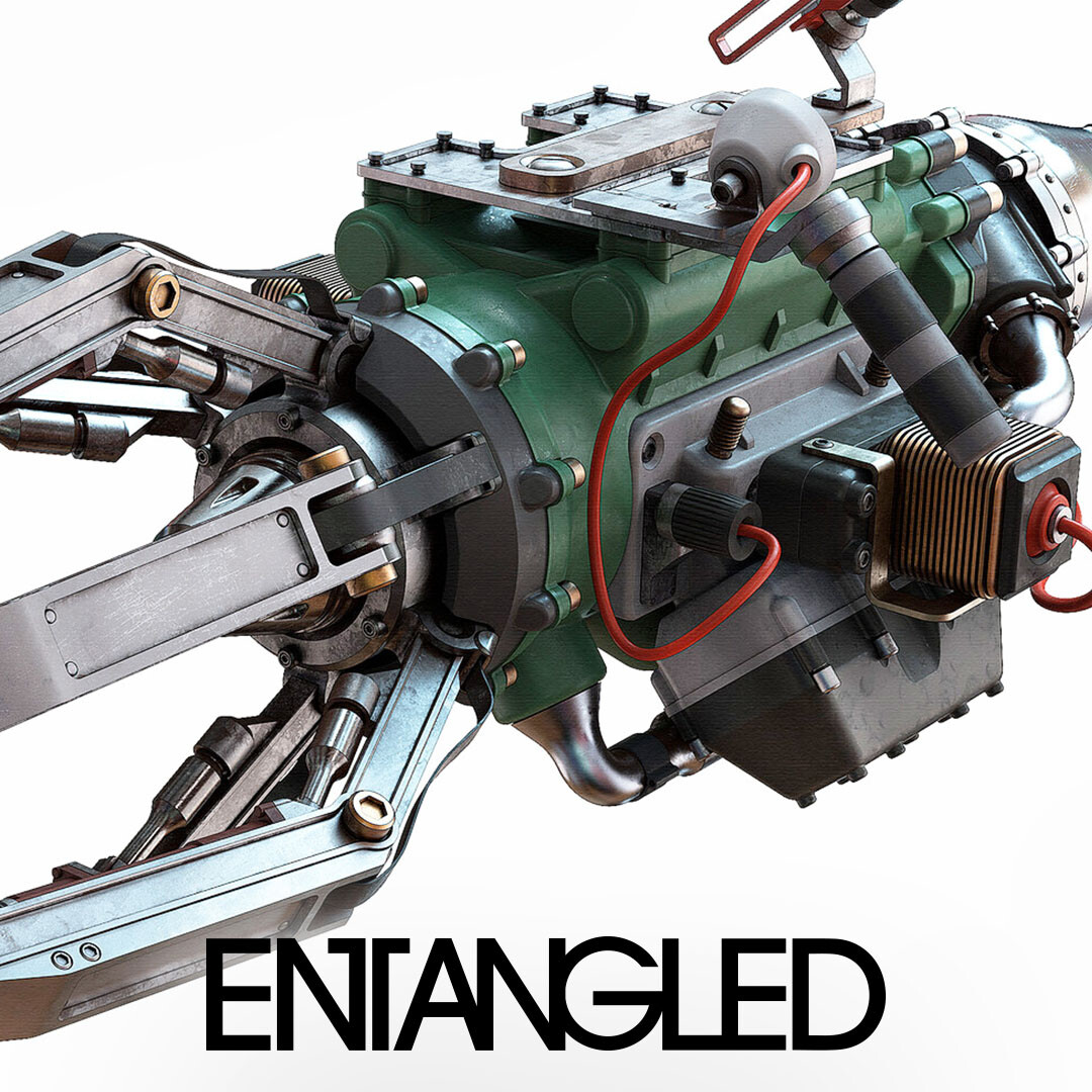 ArtStation - ENTANGLED In-house Octopus Gun 3D Concept