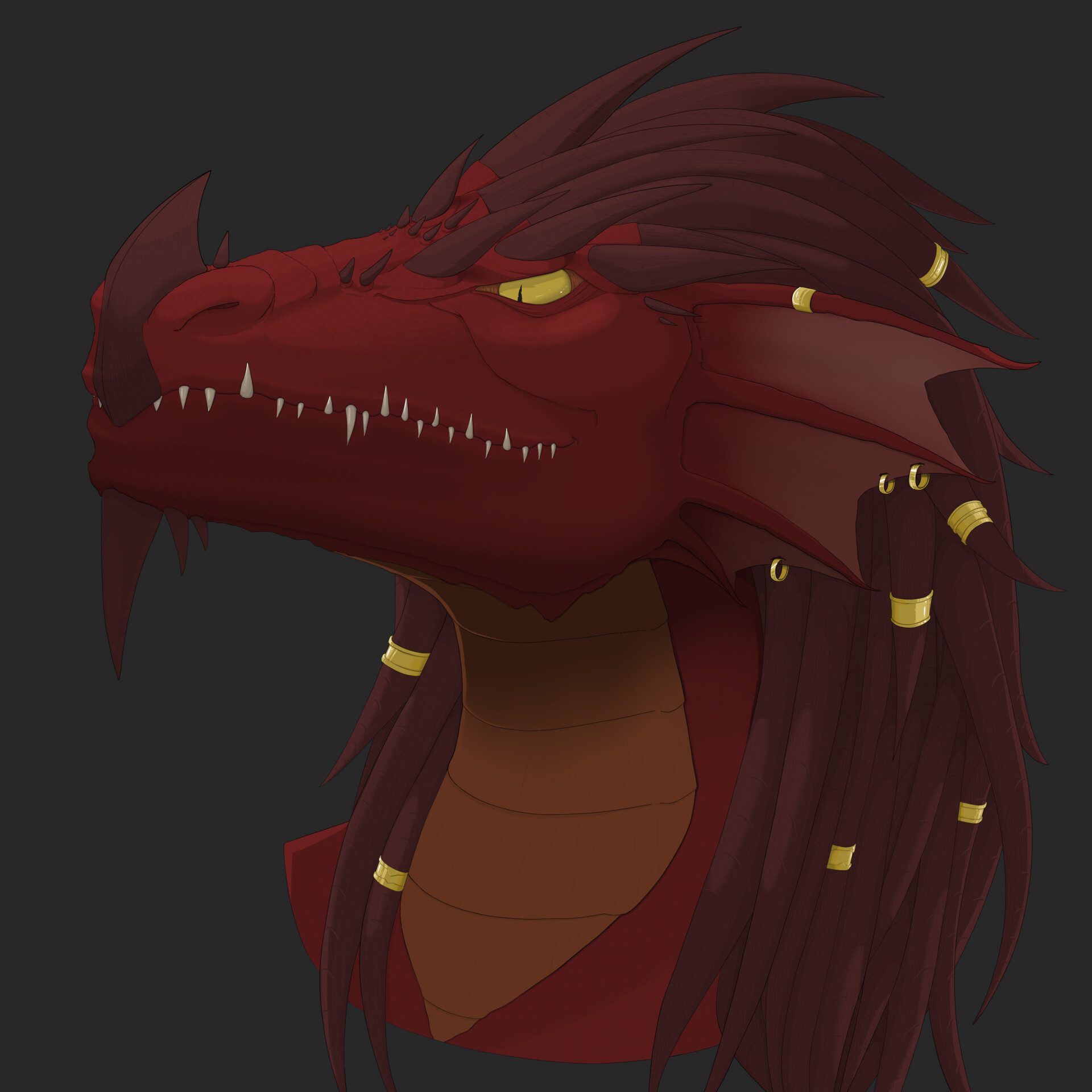 ArtStation - Dragonborn Portrait