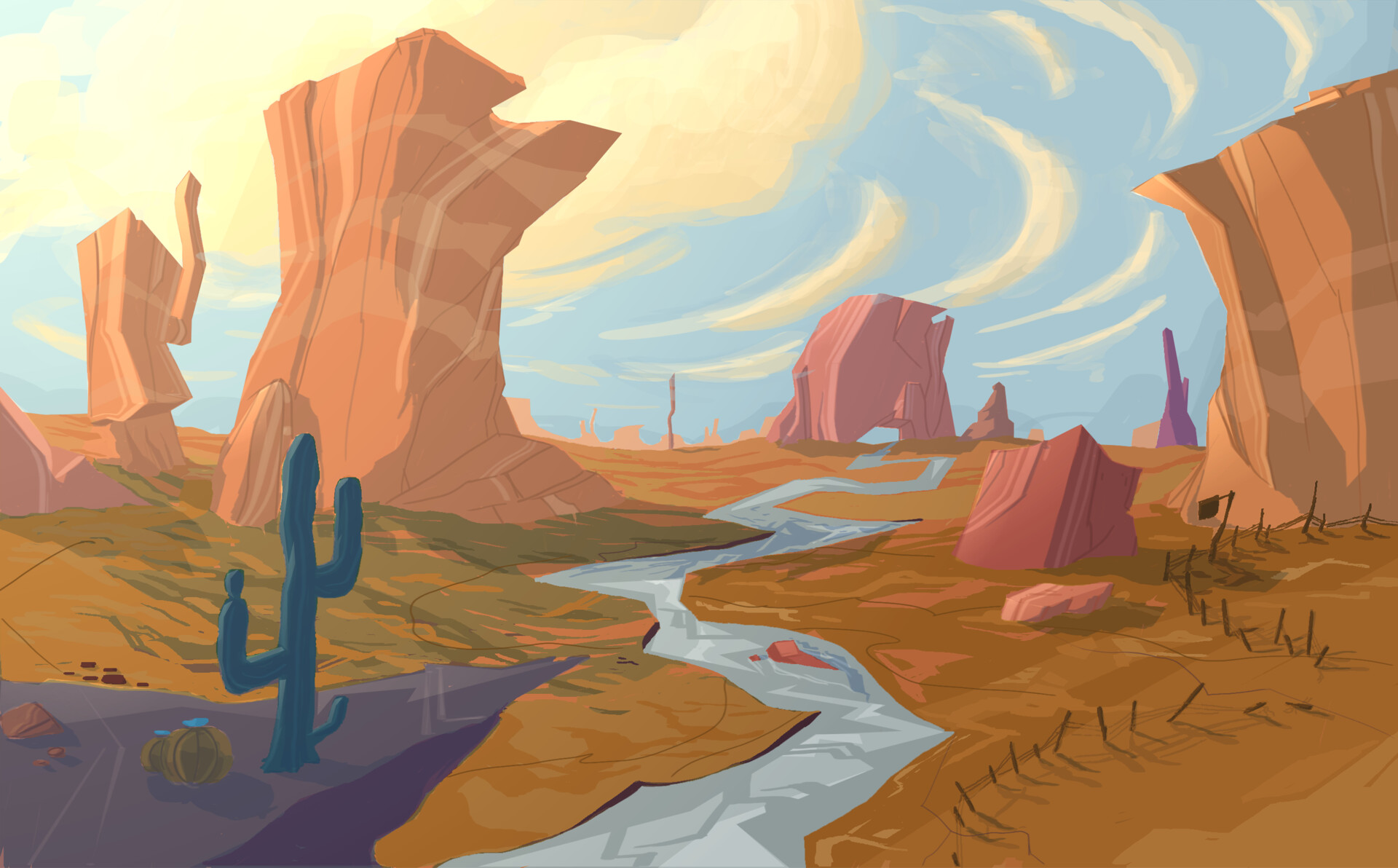 ArtStation - Home on the Range Concept