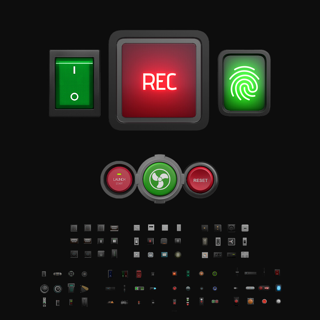 ArtStation - Electro Decals