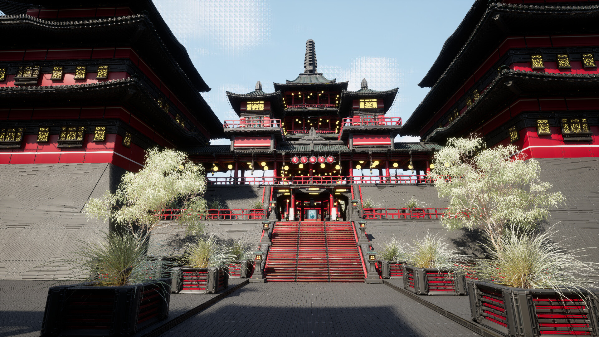 ArtStation - TEMPLE OF THE CYBER LOTUS | modular sci-fi building ...