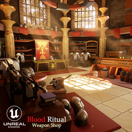 ArtStation - Game Environment - Weapon Shop