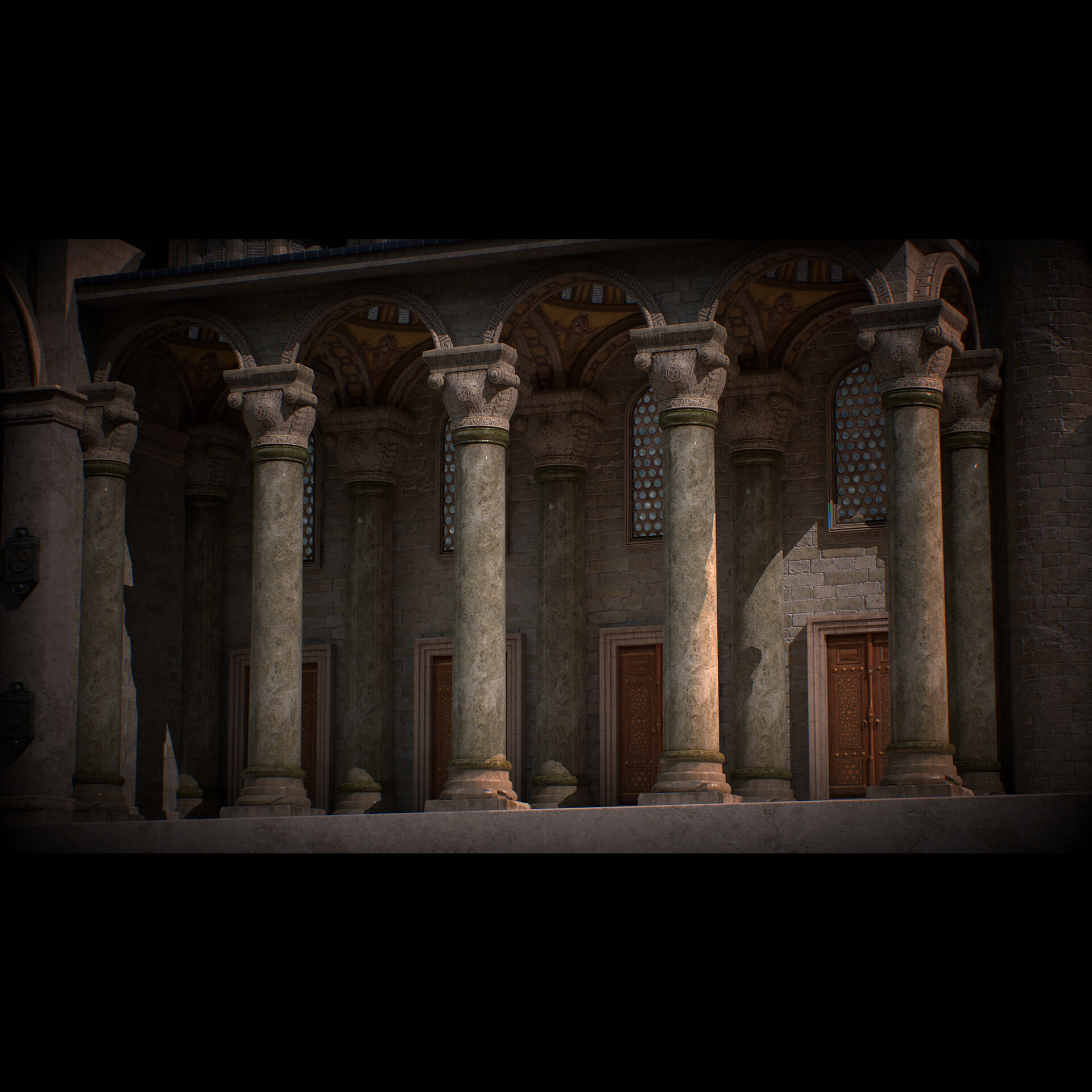 ArtStation - Castle Columns