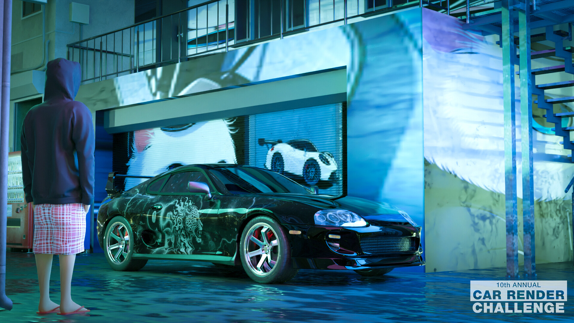 ArtStation - My Render and WIP for 10th Annual Car Render Challenge