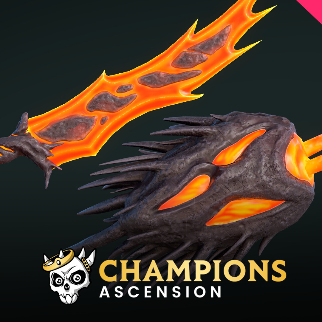 ArtStation - Gatekeeper Flail & Dagger - Champions Ascension - Weapons
