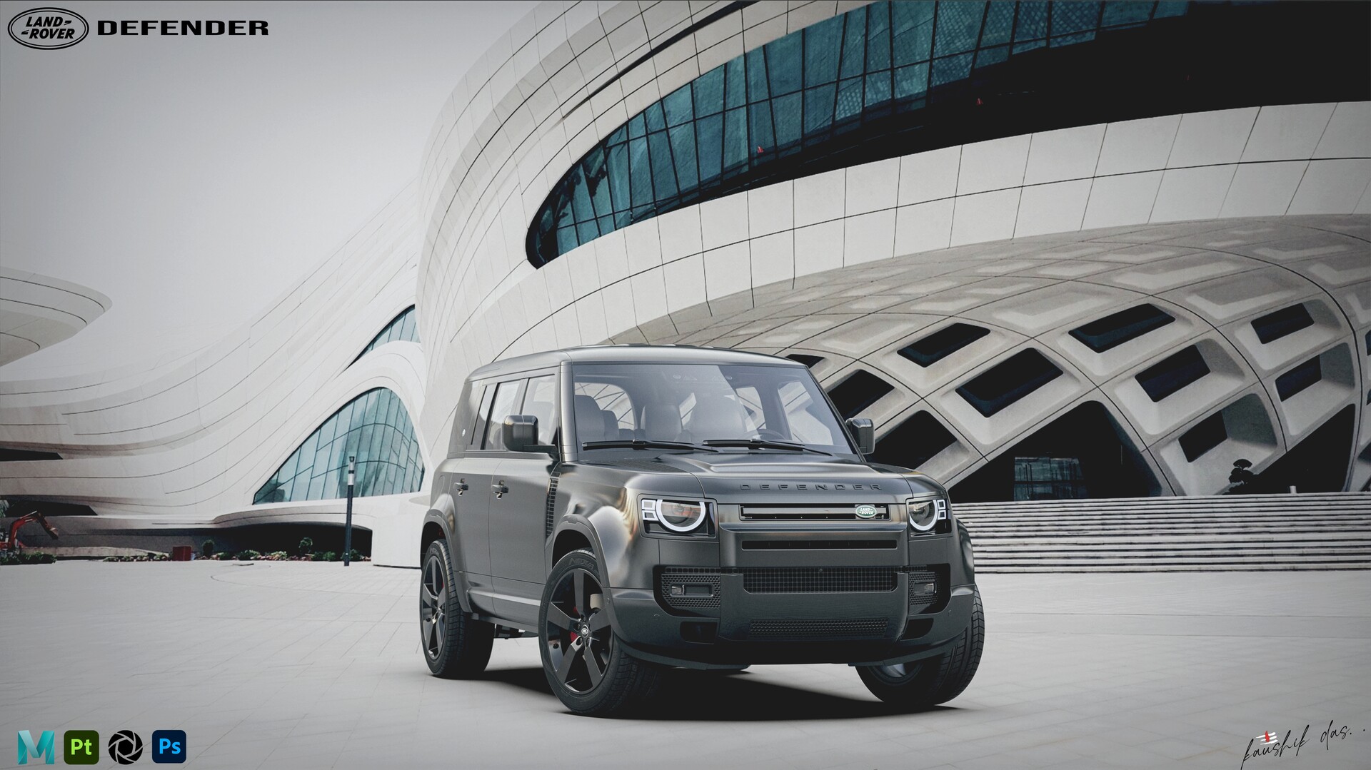 ArtStation - Land Rover Defender Render