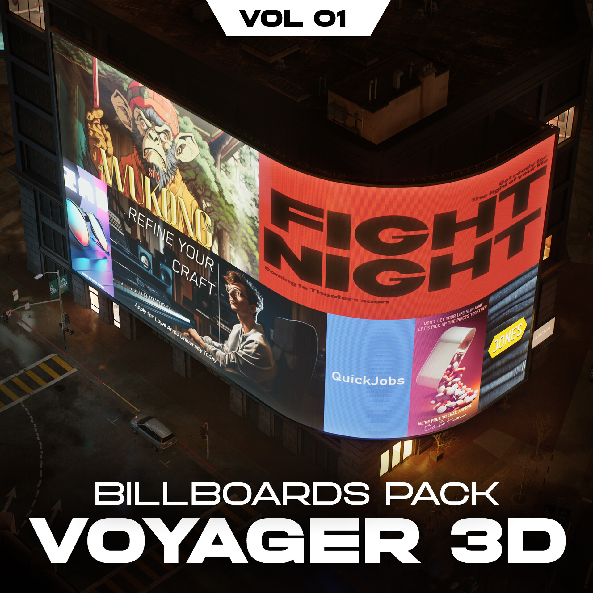 ArtStation - Billboards Pack VOL 1 - Voyager 3D