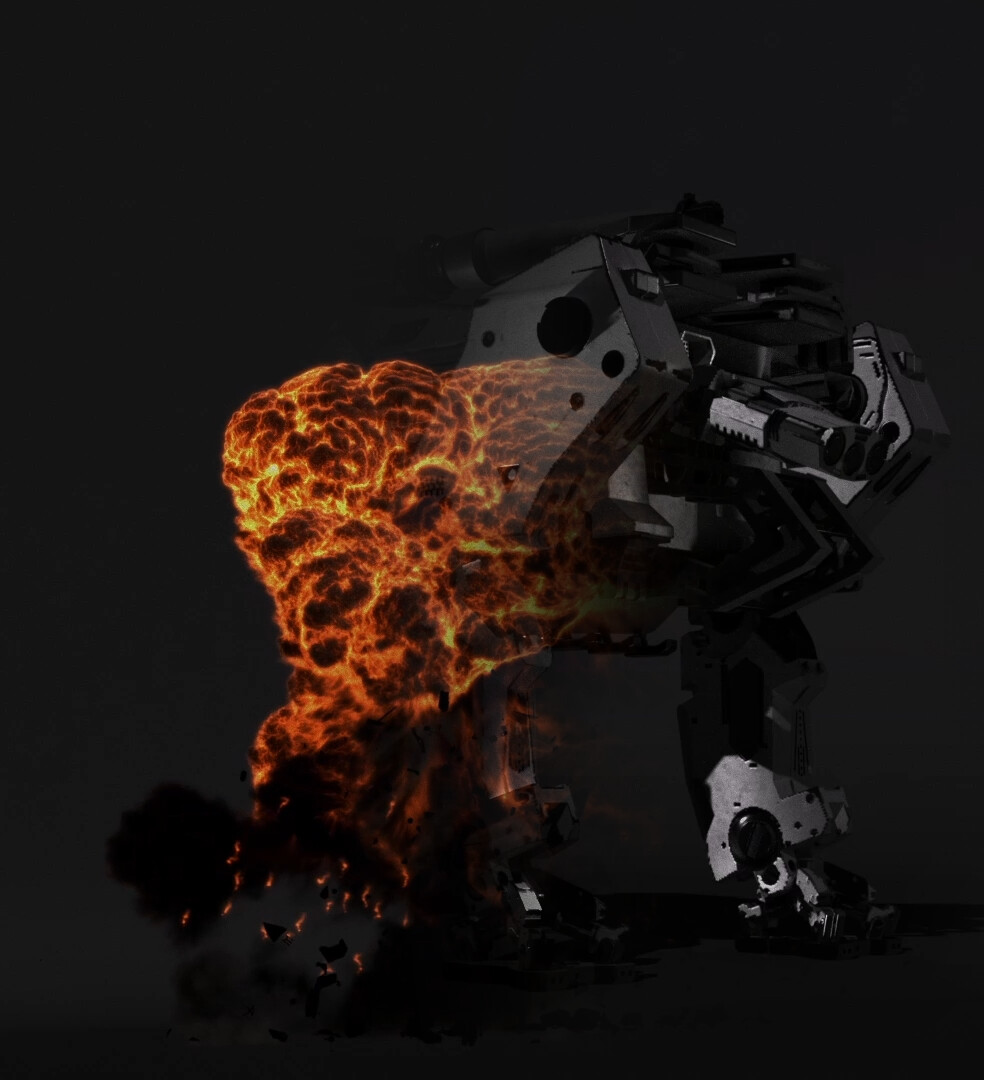 ArtStation - RoboDog Explosion