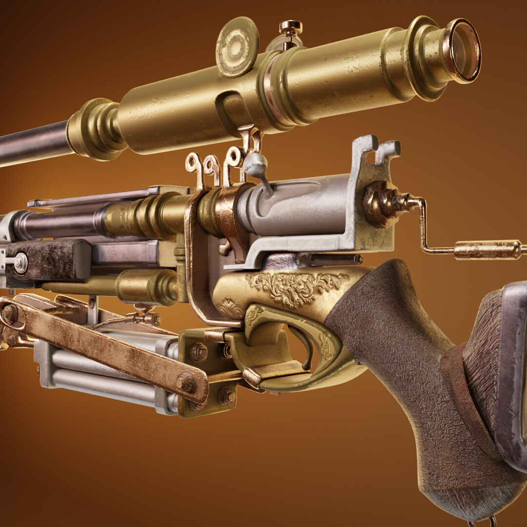 ArtStation - Pneumatic Rifle