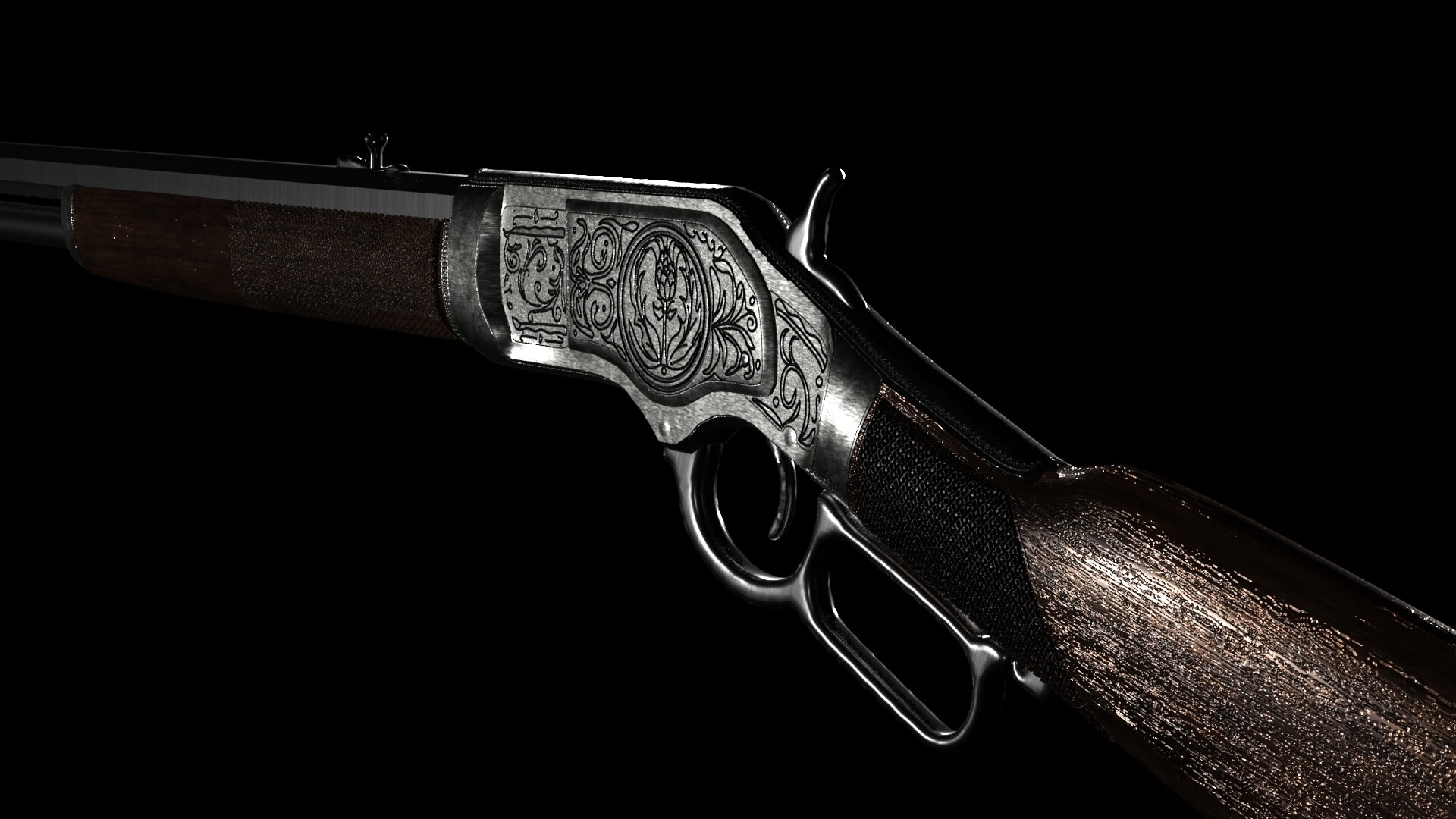 ArtStation - 1873 Winchester Engraved