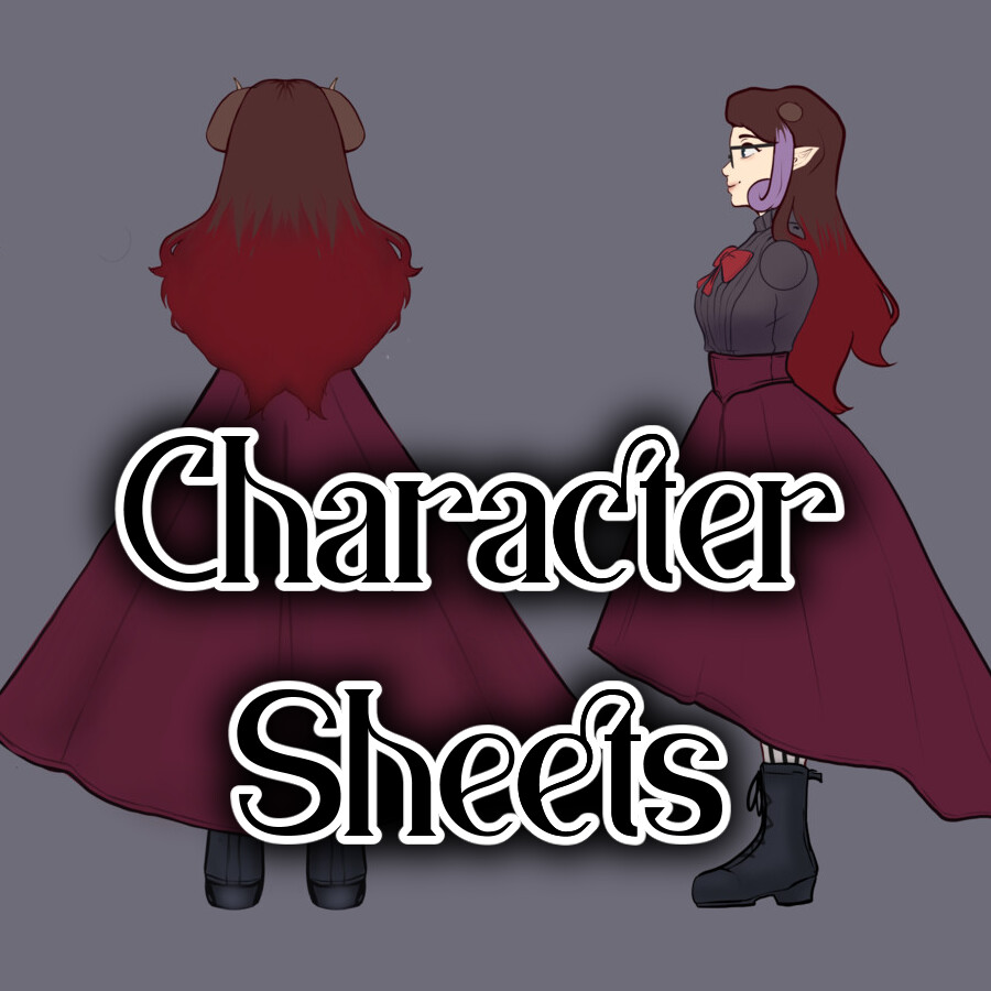 ArtStation - 2D Character Sheets