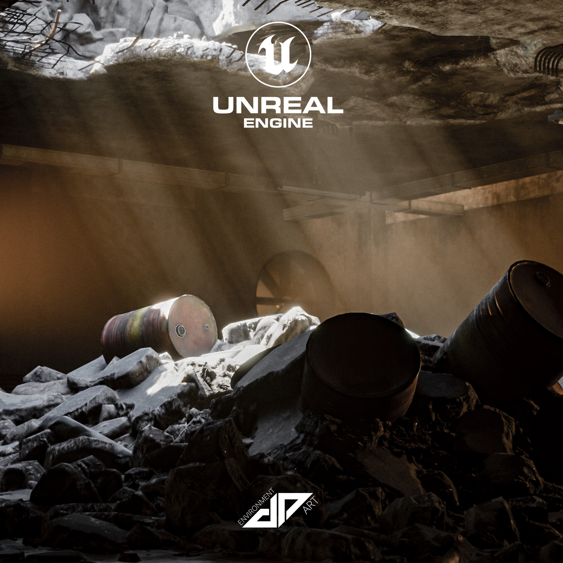 ArtStation - Abandoned factory basement