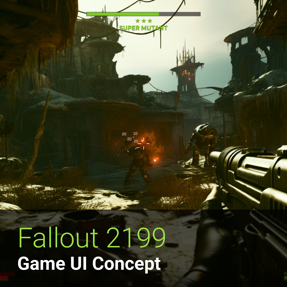 ArtStation - FPS Game UI concept - Fallout 2199