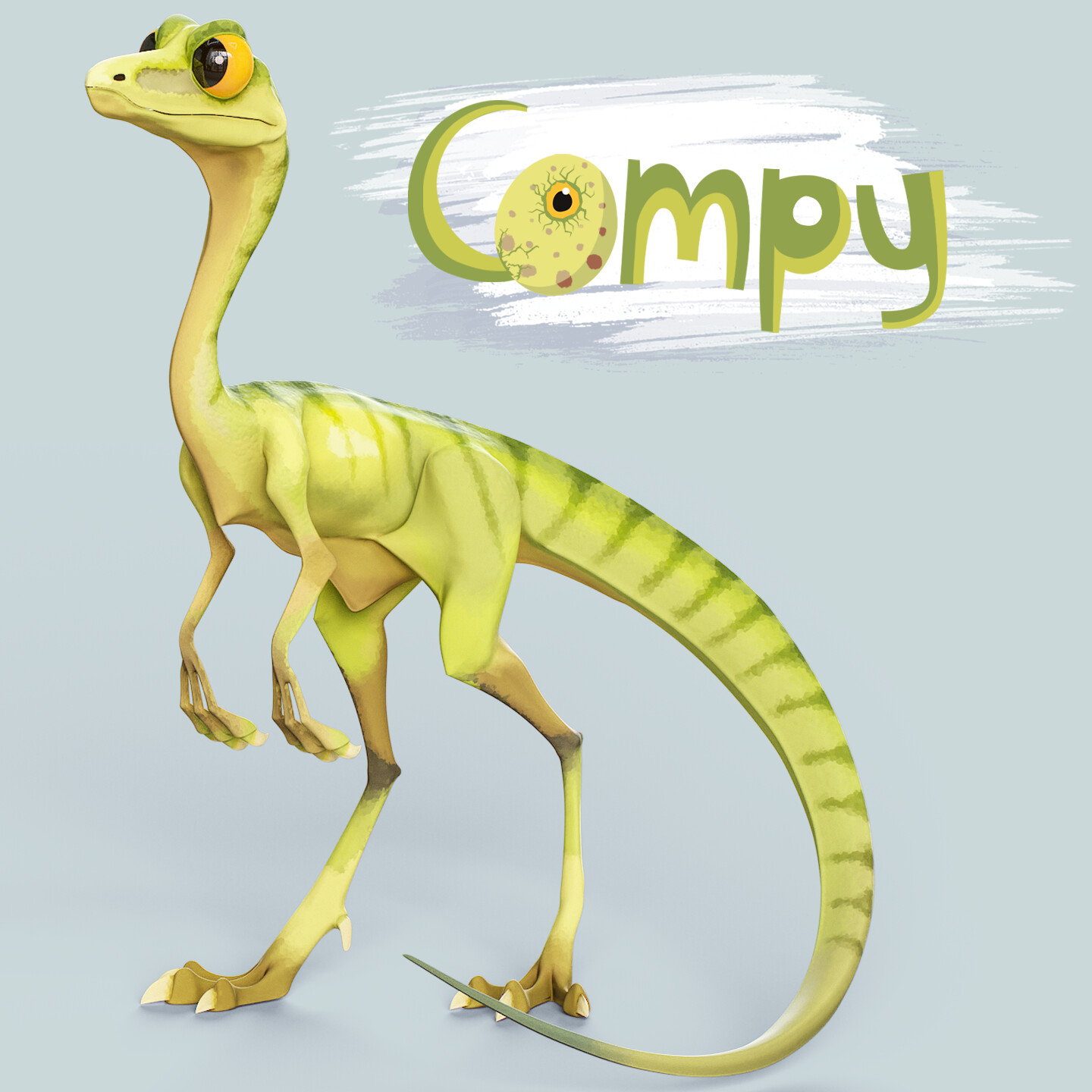 ArtStation - Compy The Dinosaur - Cartoon 3D Character
