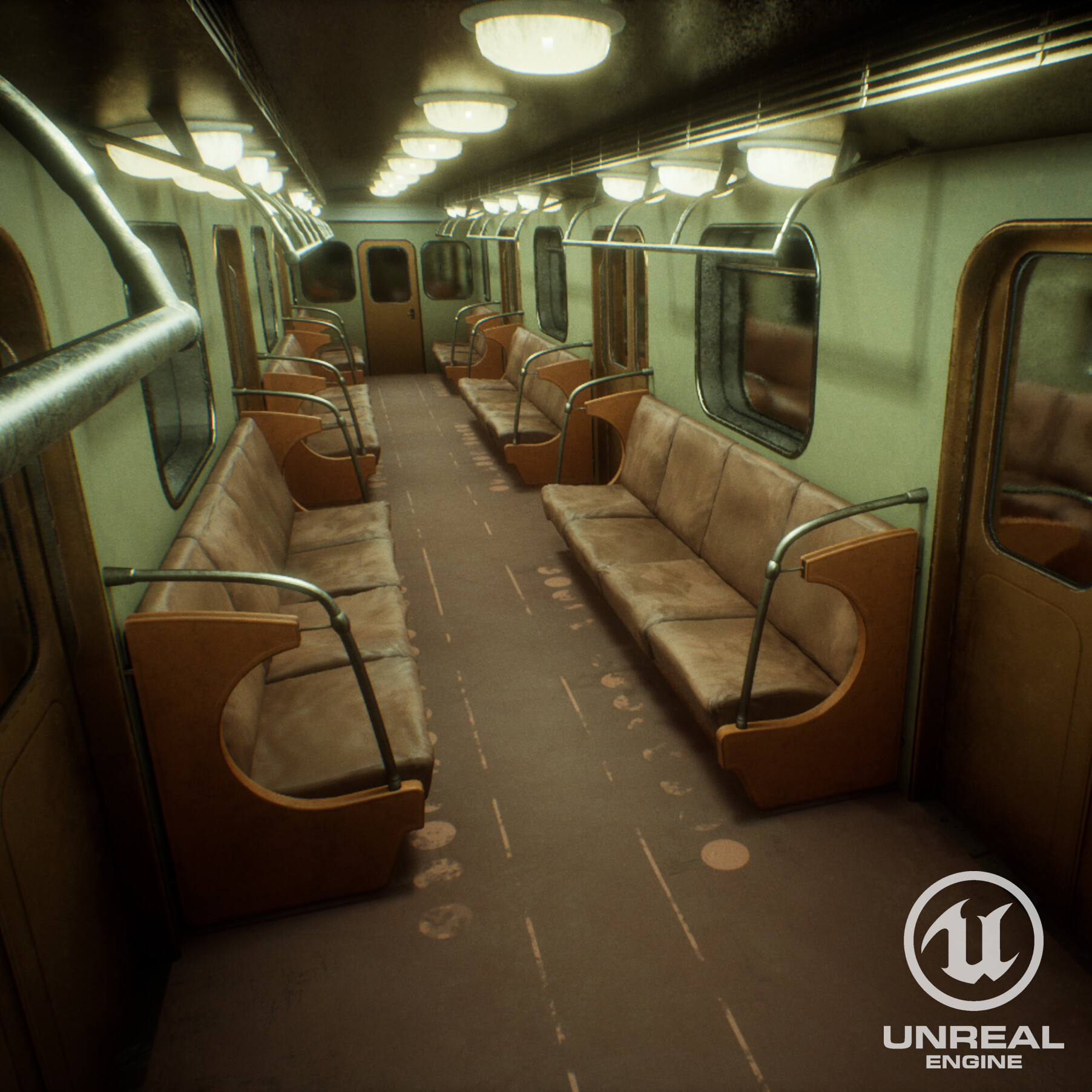 ArtStation - Old Subway(interior)