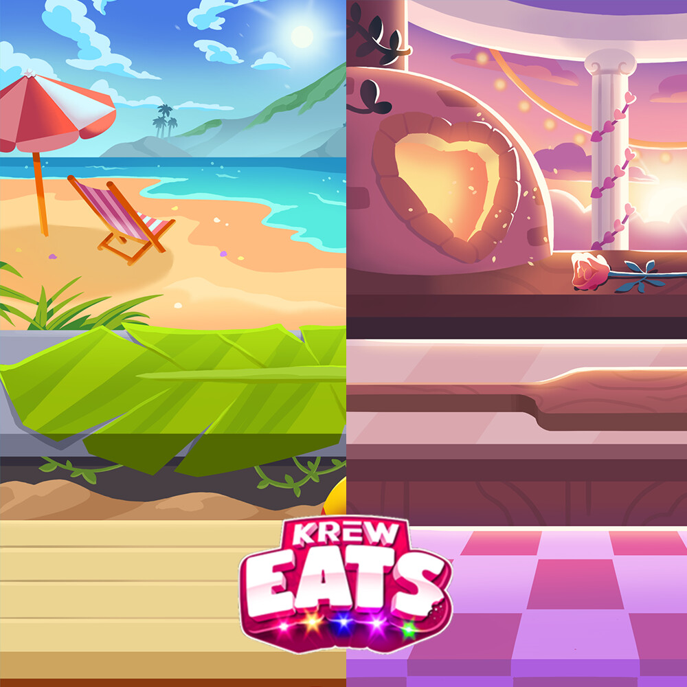 ArtStation - KREW EATS - Location and Foods Design - Some 2023 Events