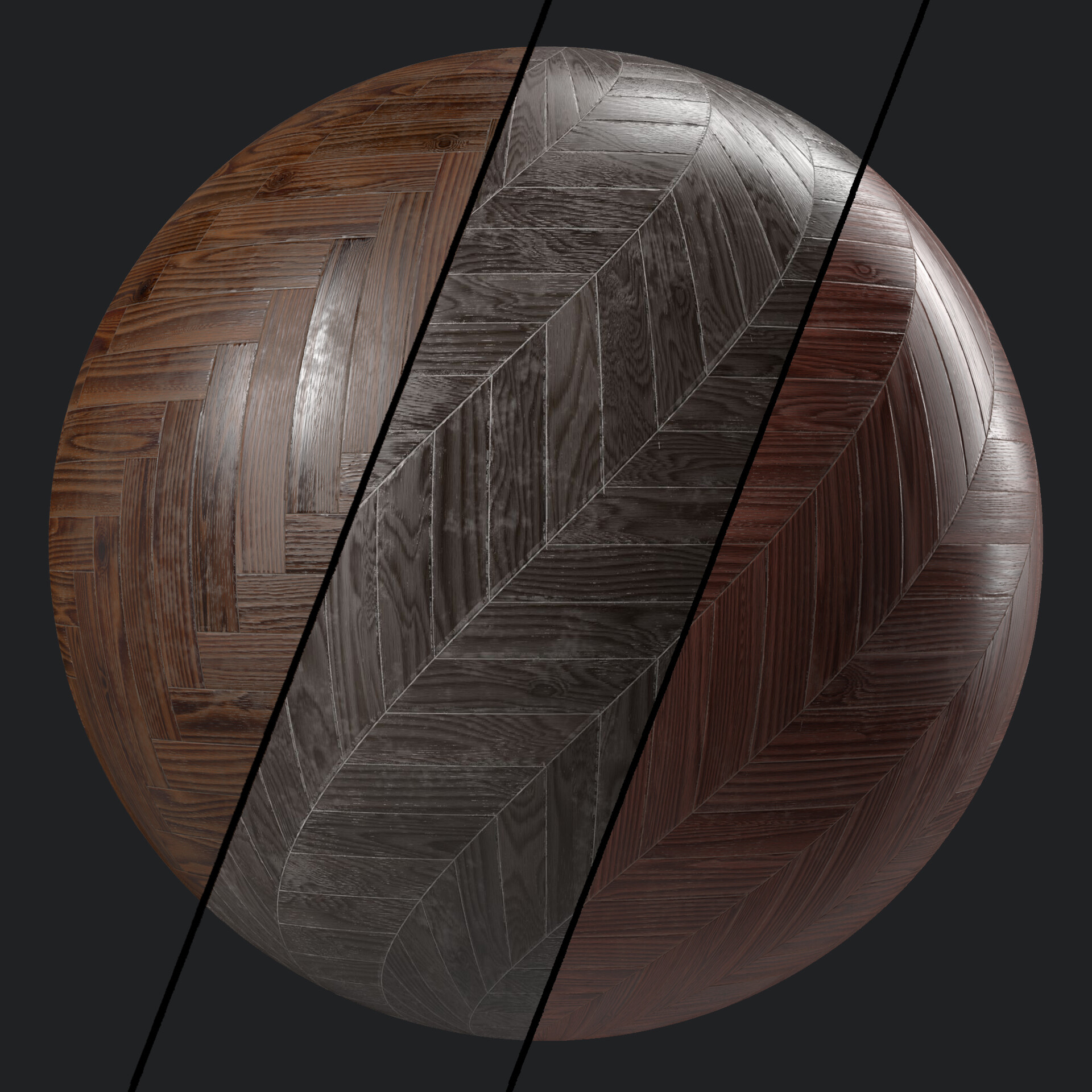 ArtStation - Parquet Materials 39- Parquet By Old Wood Damaged ...