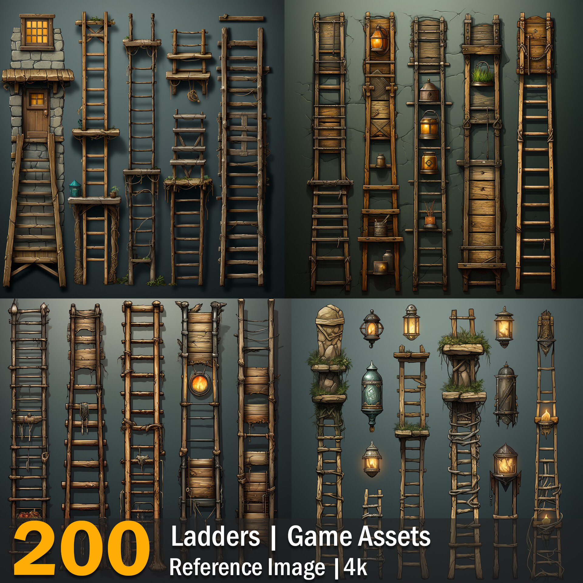 ArtStation - Ladders | Game Assets | Reference Images | 4K