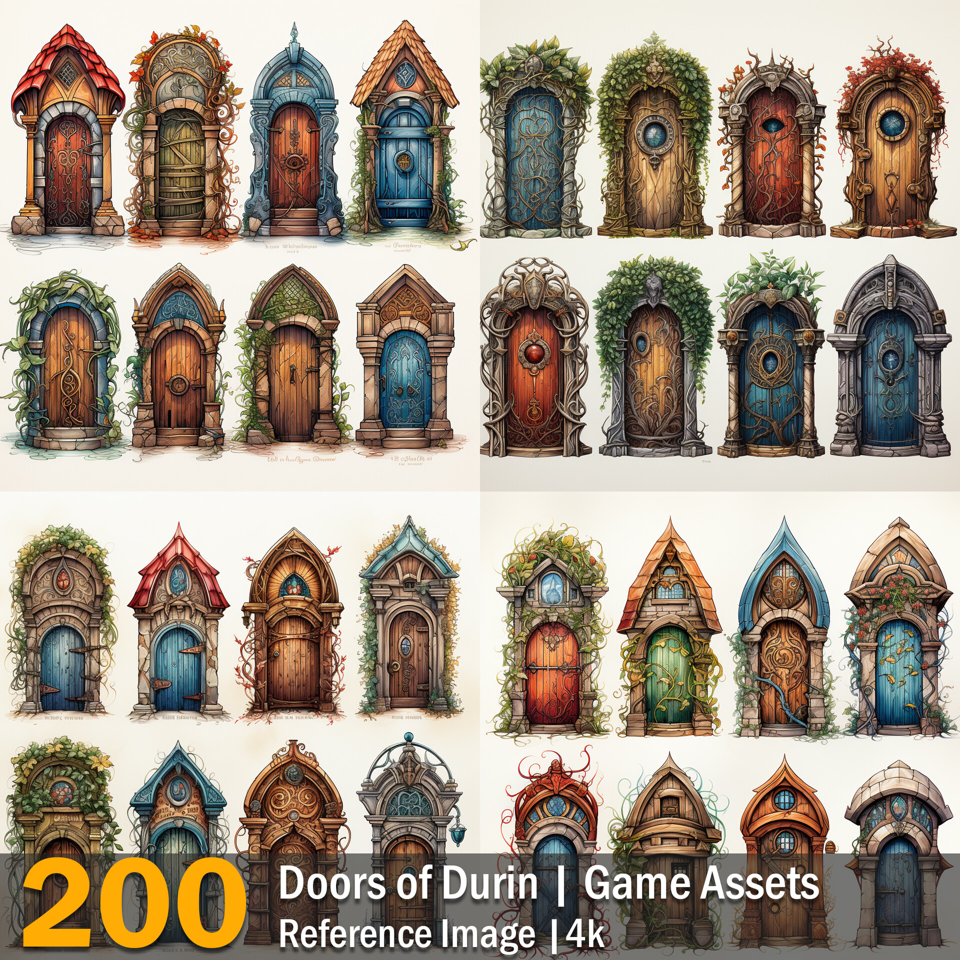 ArtStation - Doors of Durin | Game Assets | Reference Images | 4K