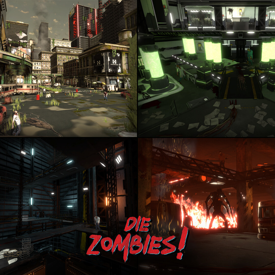 ArtStation - Die Zombies! | Level Design / Lighting