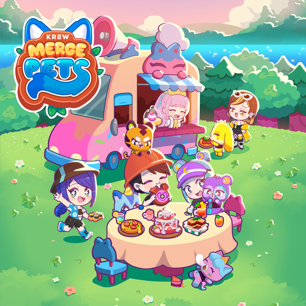 ArtStation - KREW Merge Pets - Splash Art