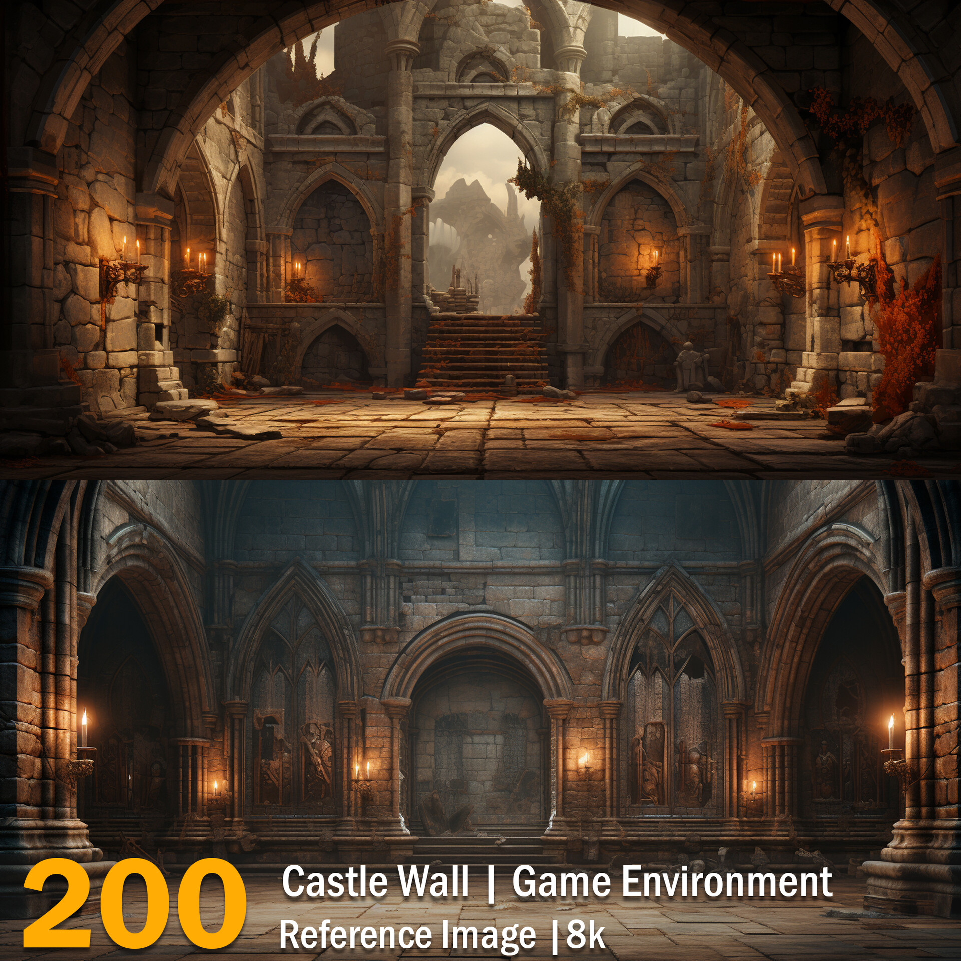 ArtStation - Castle Wall | Game Environment | Reference Images | 8K