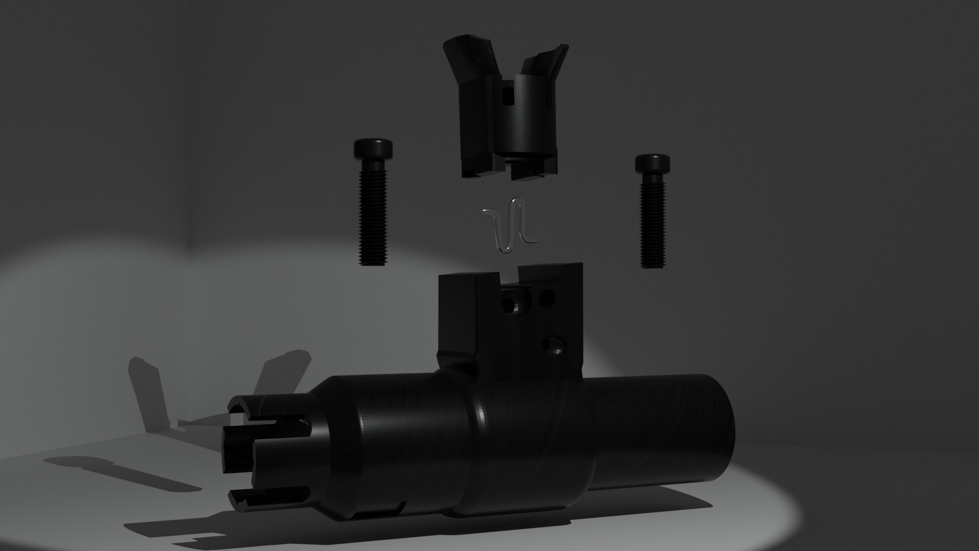 ArtStation - Gun Barrel mounting animation.