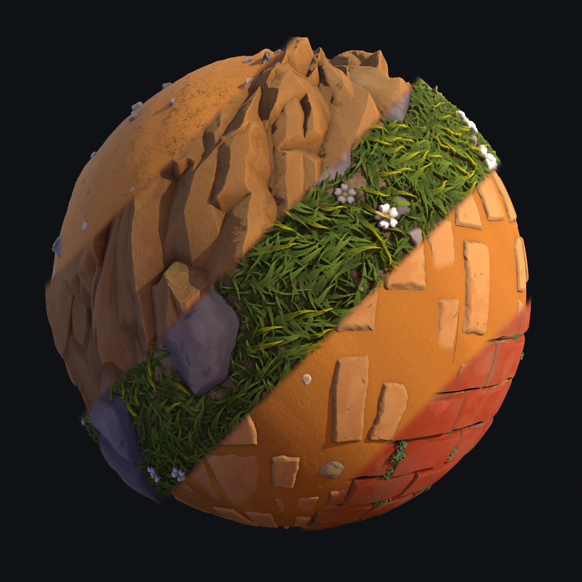 ArtStation - Substance 3D Designer Stylized Material textures