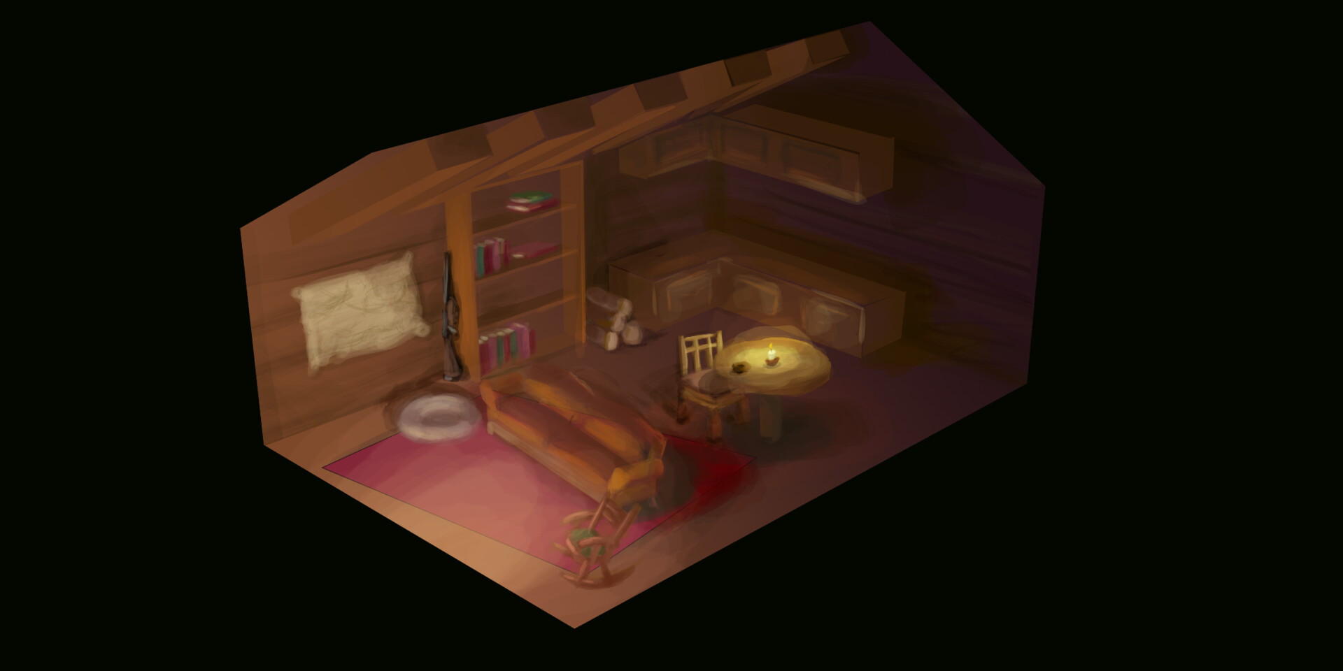 ArtStation - Cozy Cabin - Concept Art