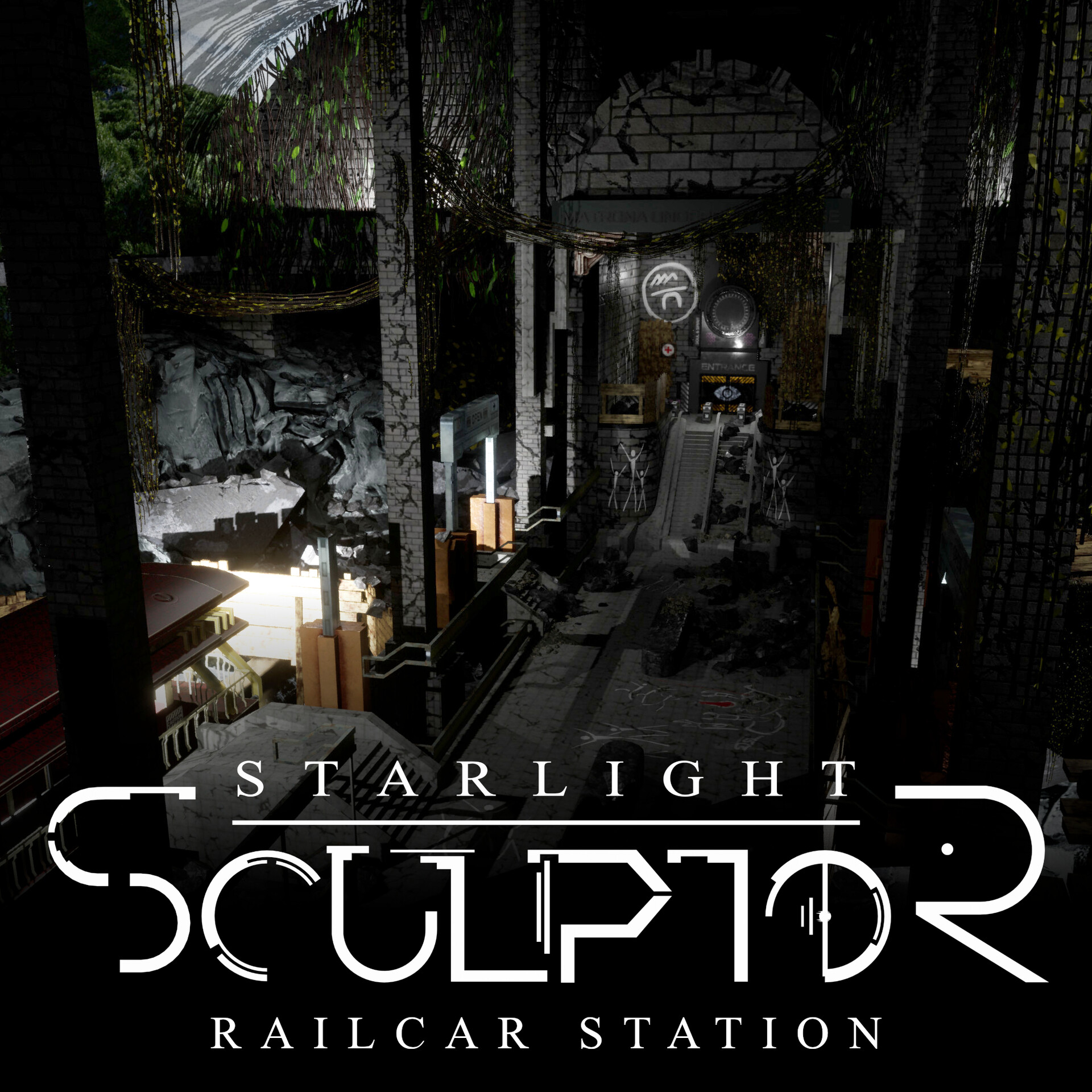 ArtStation - Starlight Sculptor - Railcar Station (Capstone 2023)