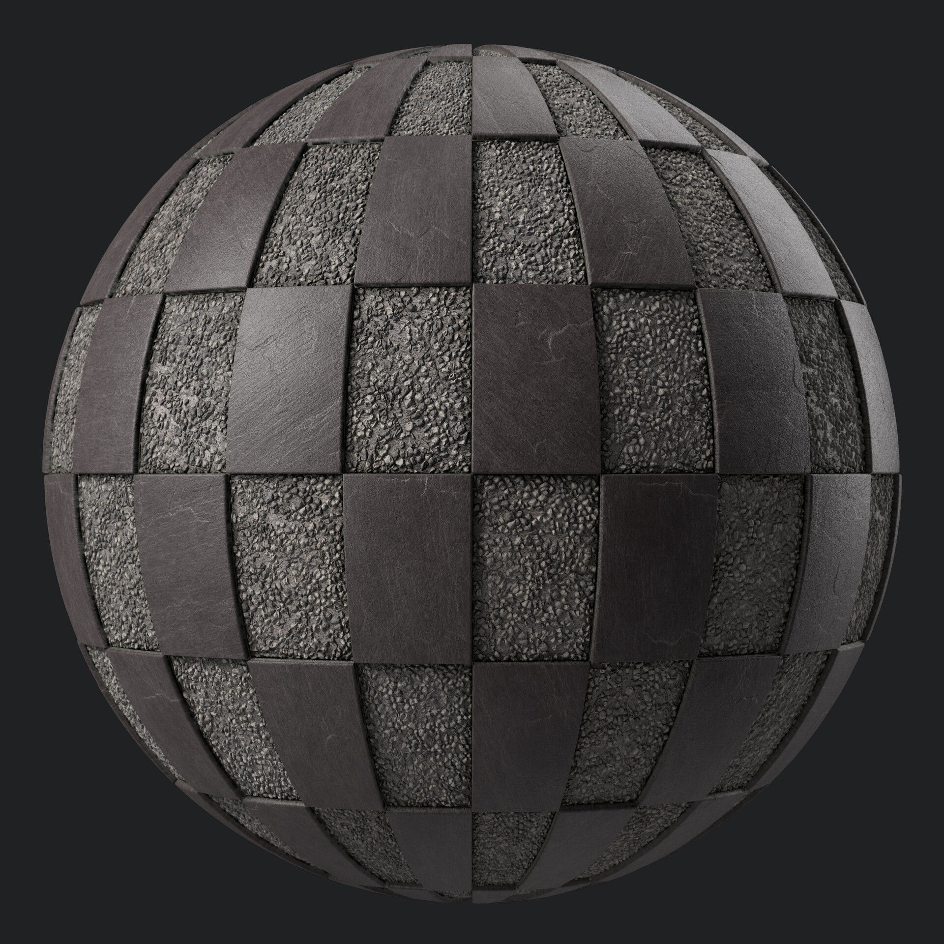 ArtStation - Tile Materials 42- Slate Stone Tiling By Gravel | Sbsar ...