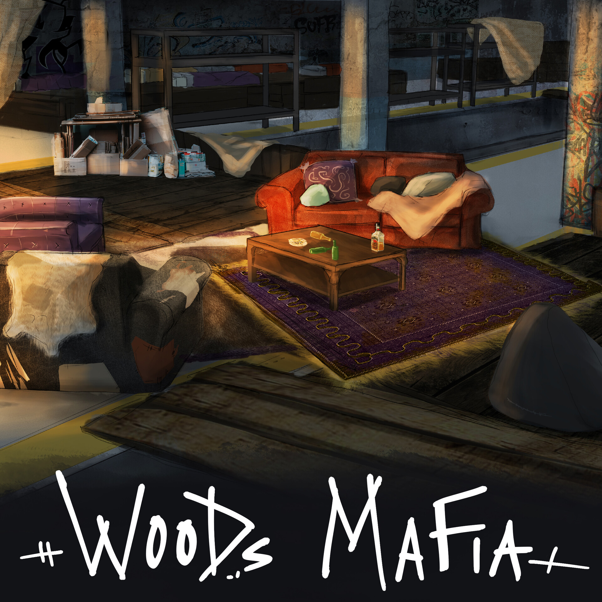 ArtStation - gang Hideout