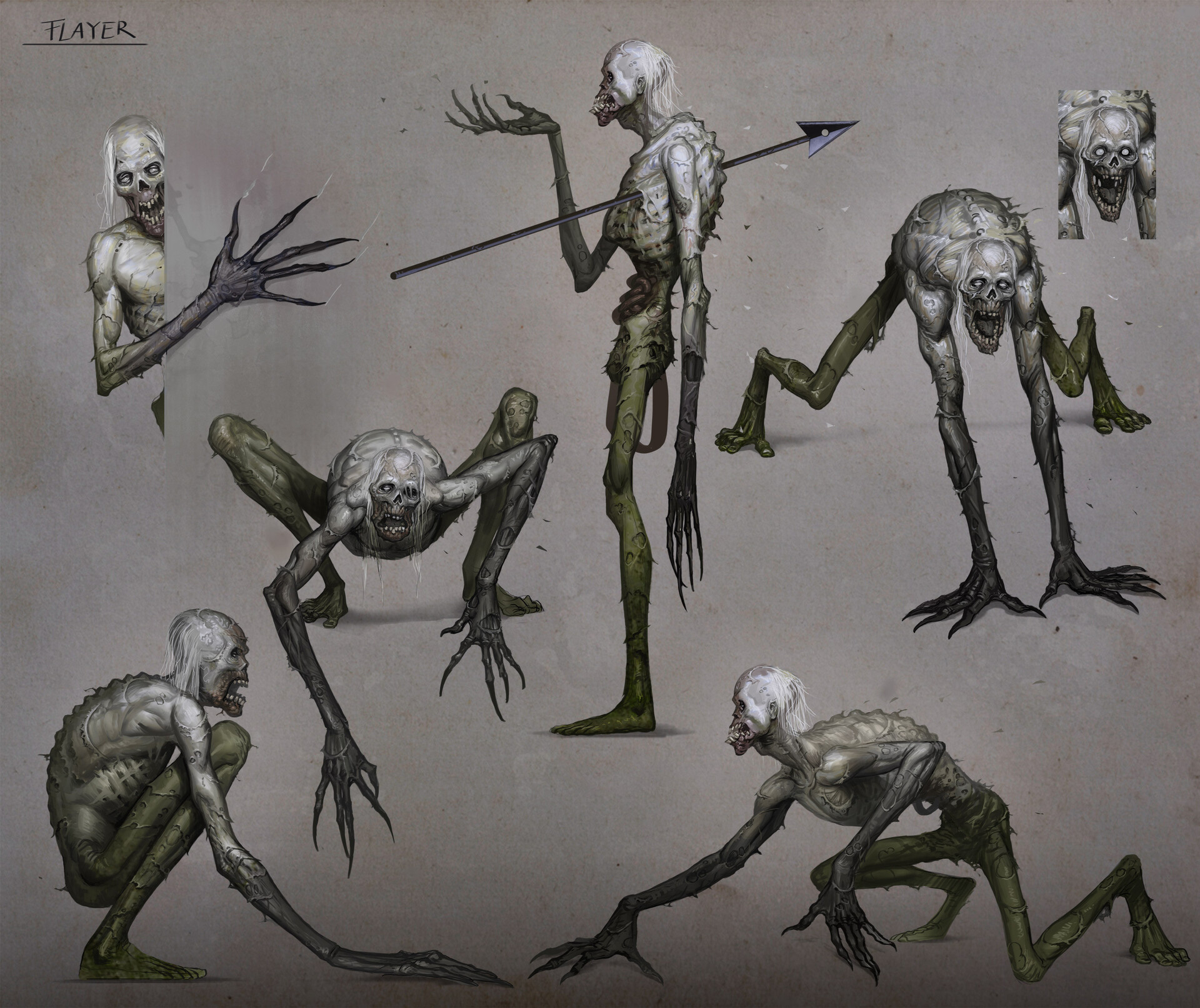 ArtStation - Zombie - Flayer Concepts