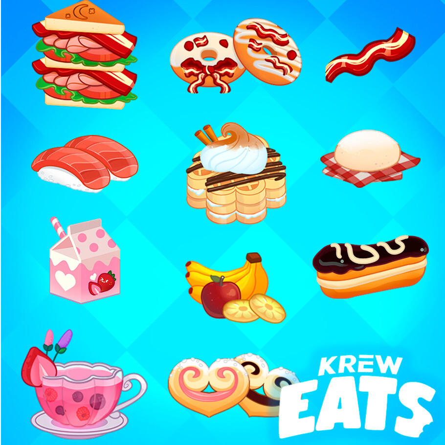 ArtStation - Krew Eats - Foods