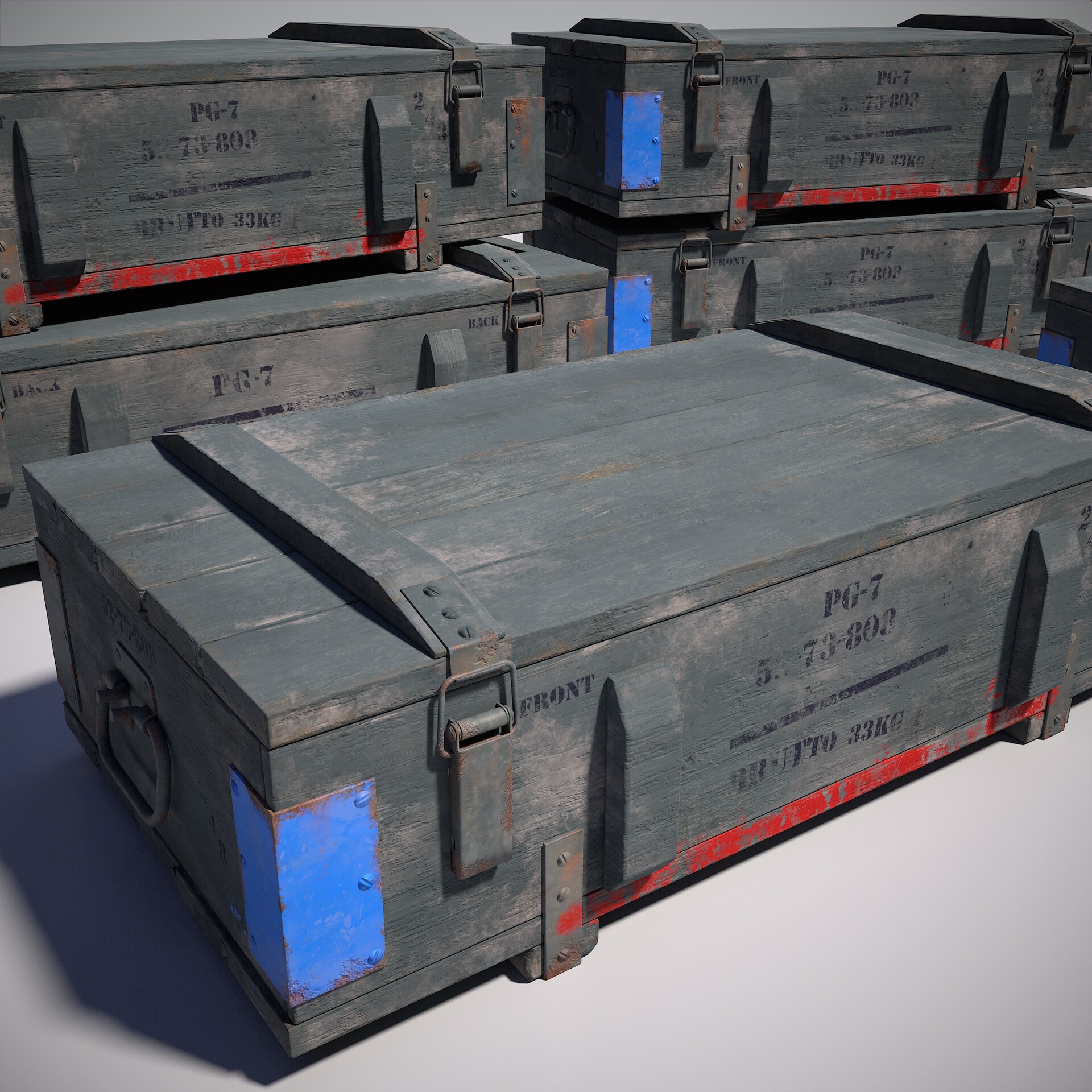 ArtStation - Wooden Ammo Crate PG-7