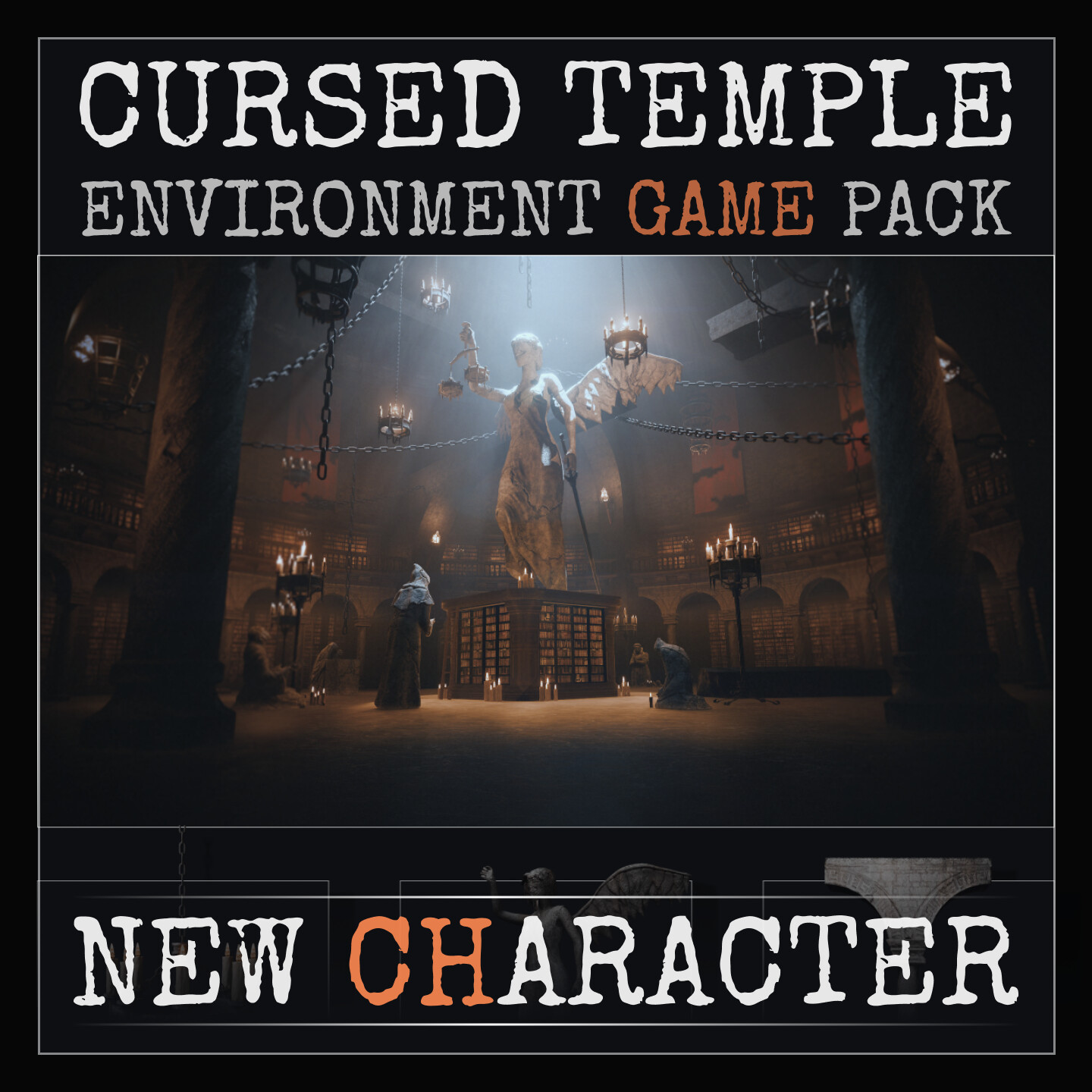 ArtStation - Cursed Temple game-ready asset pack