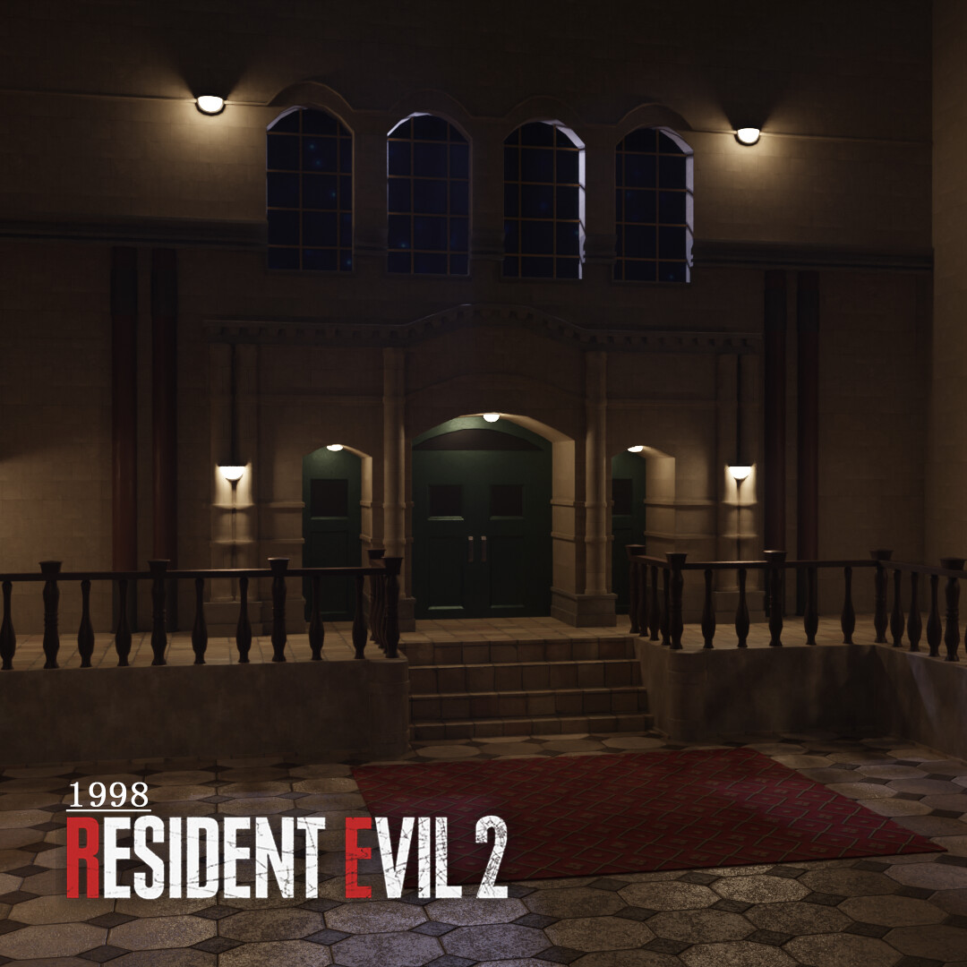 ArtStation - RPD from Resident Evil 2 (1998)