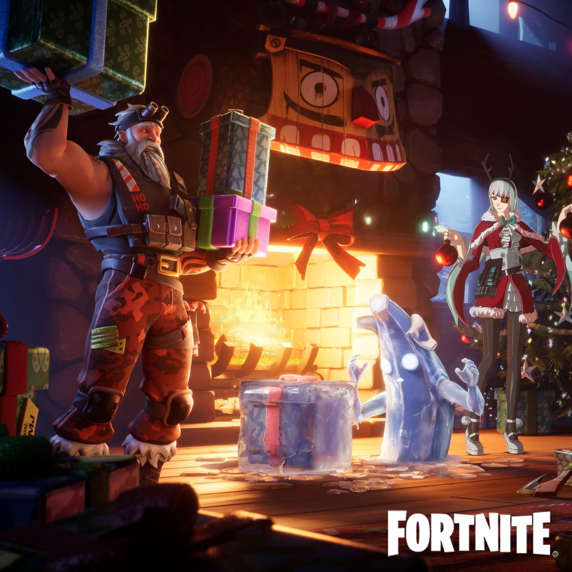 ArtStation - FORTNITE WINTERFEST 2021 - Loading Screen
