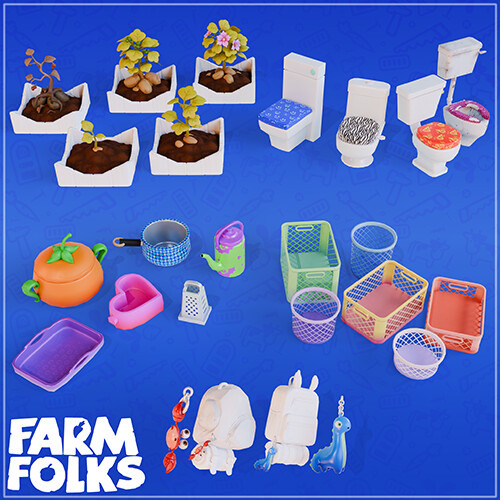 ArtStation - Props for Farm Folks