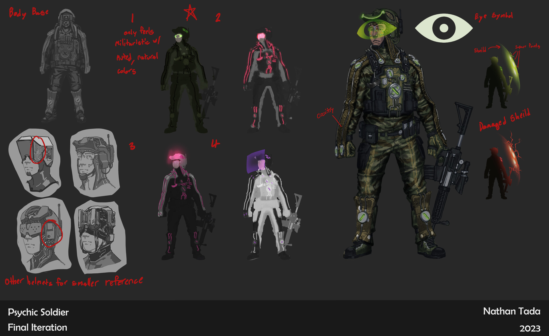 ArtStation - Psychic Soldier Design