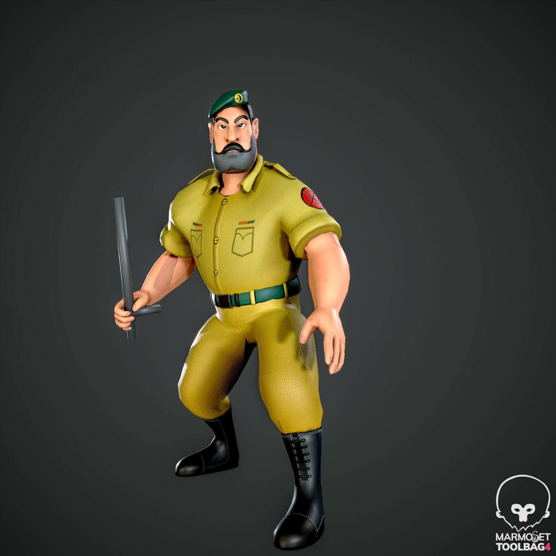 ArtStation - stylized police character